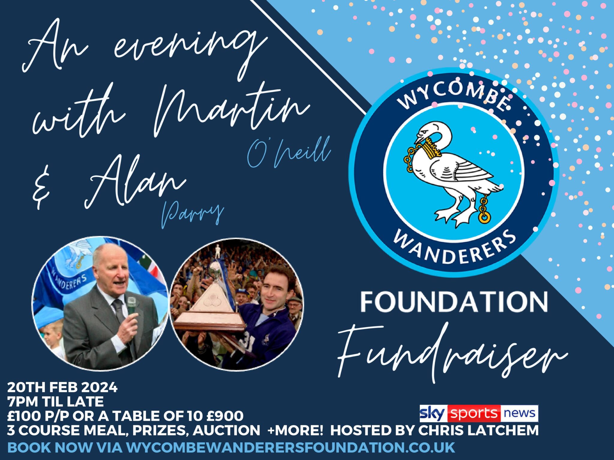 An Evening with Martin O'Neill & Alan Parry | Wycombe Wanderers Foundation