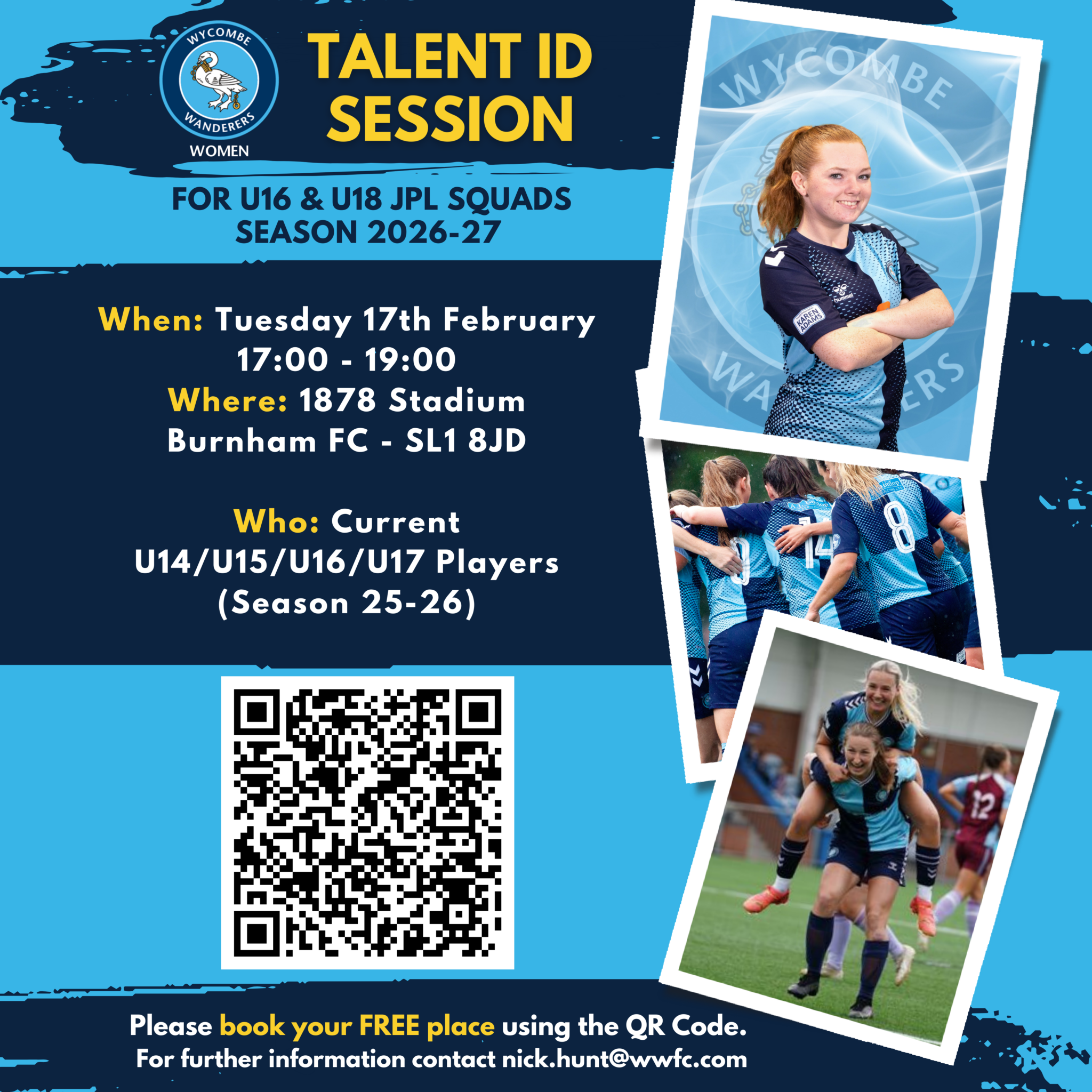 W3 2026/27 Talent ID Event | Wycombe Wanderers Foundation